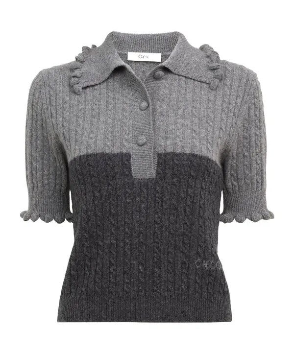 Chloé Short-sleeved Knit Polo Jumper