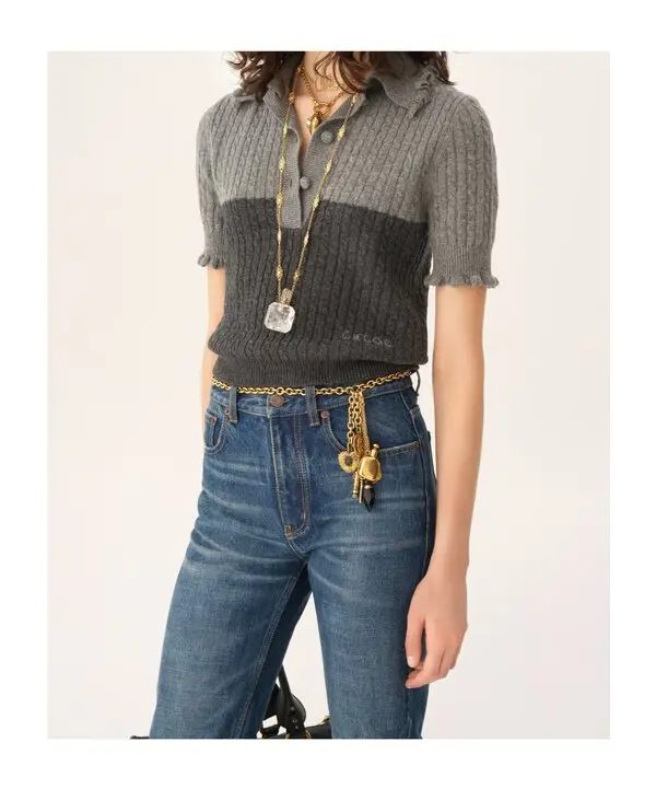 Chloé Short-sleeved Knit Polo Jumper