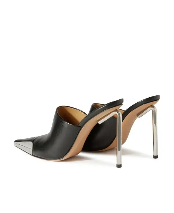 Off-White Pointed Toe Slip-on Mules