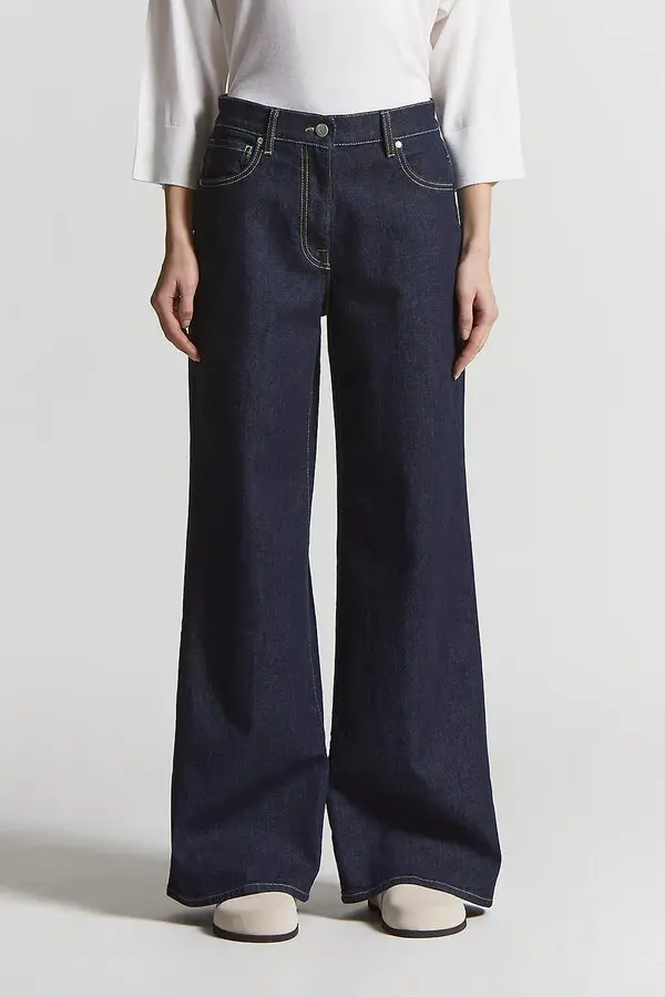 Peserico Logo-patch Five-pocket Denim Jeans