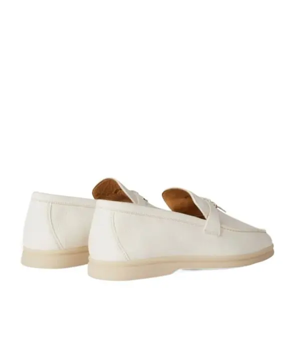 Loro Piana Summer Charms Walk Round-headed Stitching Loafers