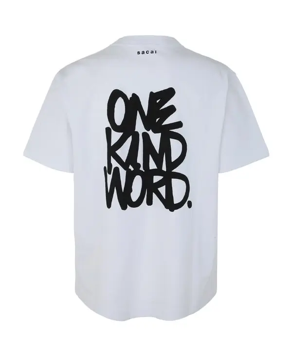 Sacai Logo Round Neck T-shirt