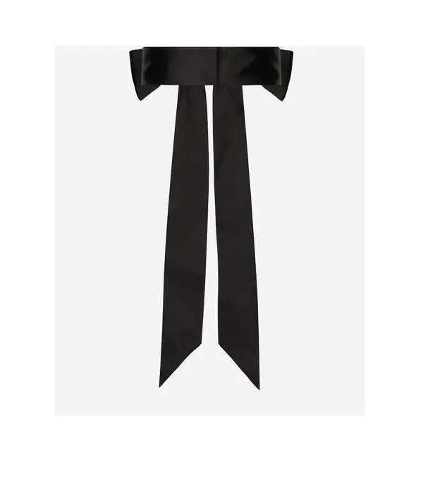 Dolce & Gabbana Dolce Gabbana Bow Satin Tie Belt