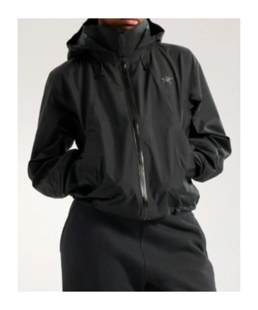 Arc'teryx Naya Cropped Gore-tex Shell Jacket - Black