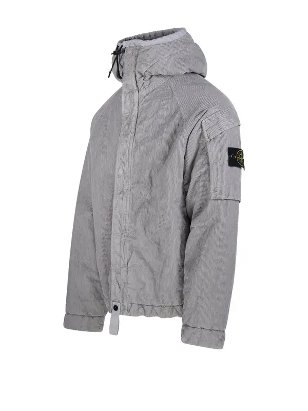 Stone Island Logo Patch Hooded Jacket