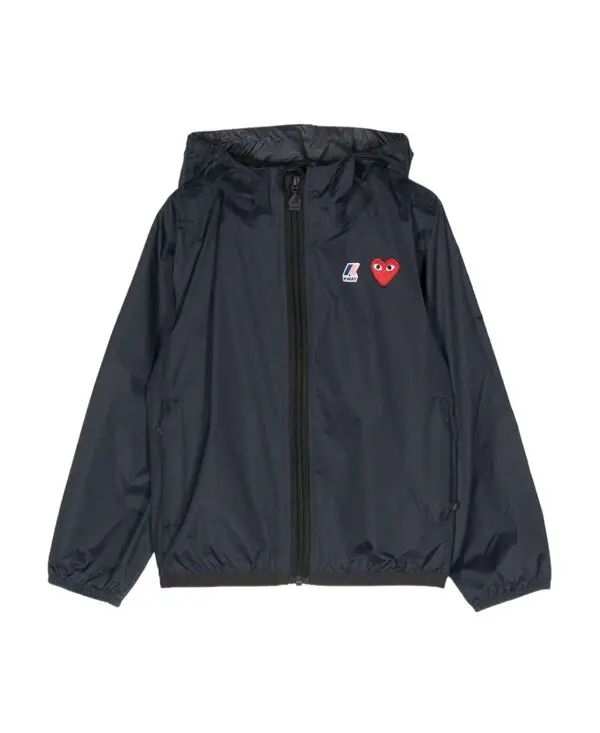Play Comme Des Garcon X K-way Claude Hooded Rain Jacket