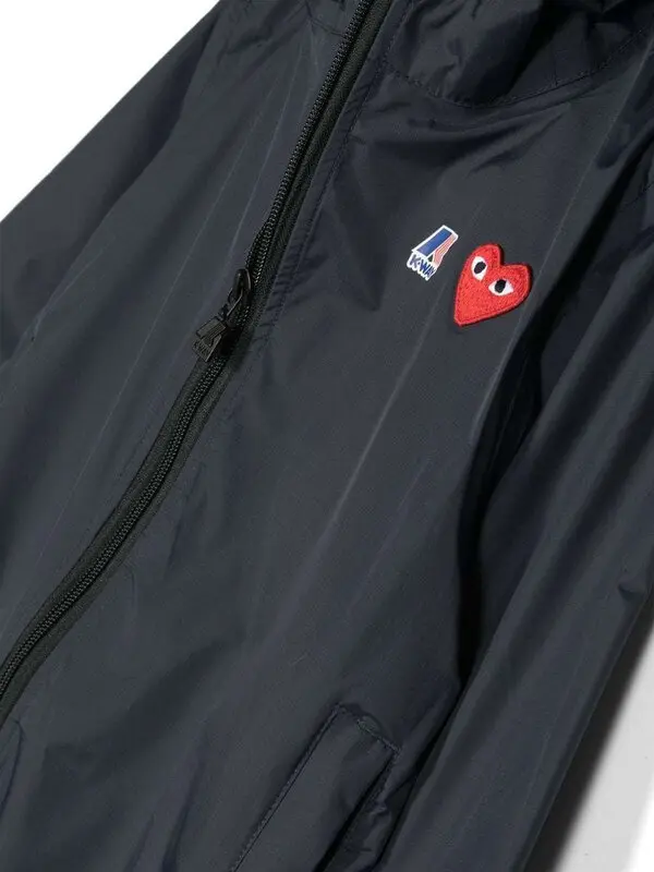 Play Comme Des Garcon X K-way Claude Hooded Rain Jacket