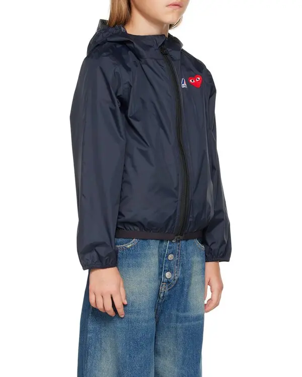 Play Comme Des Garcon X K-way Claude Hooded Rain Jacket