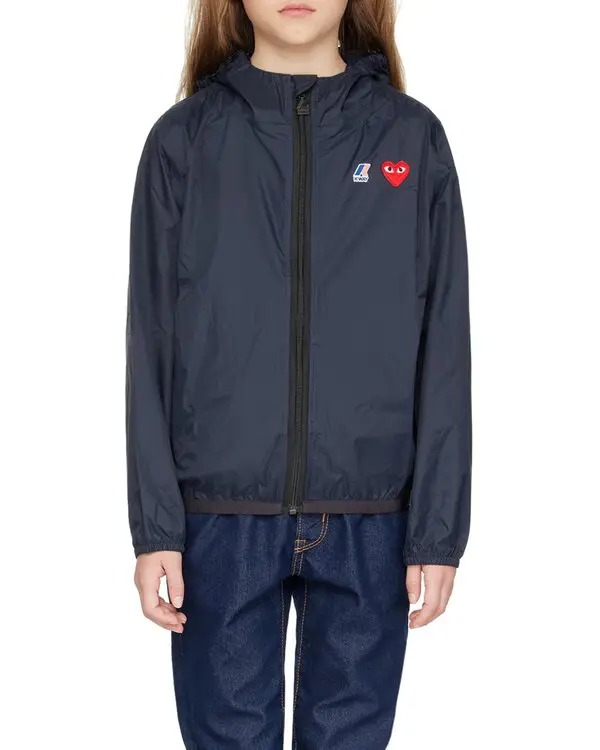 Play Comme Des Garcon X K-way Claude Hooded Rain Jacket