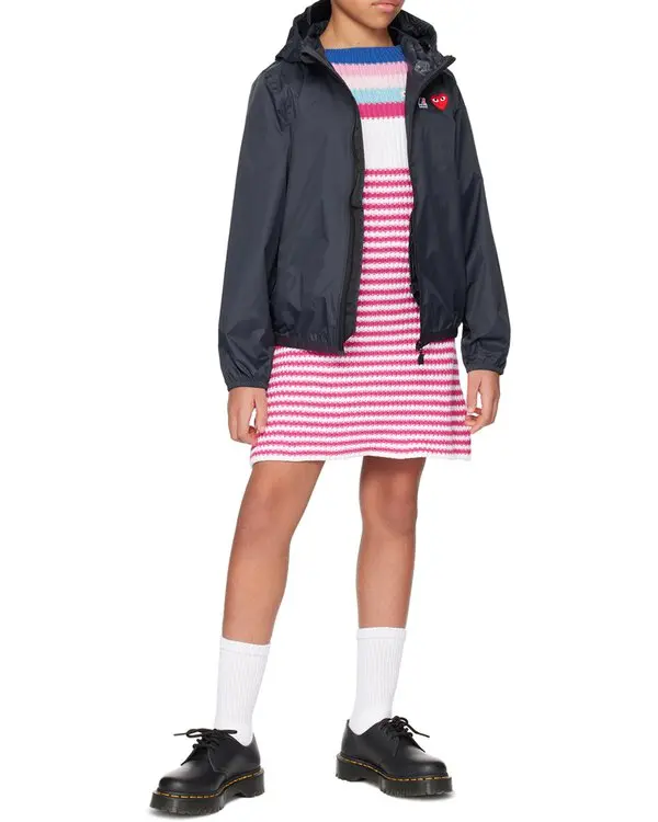 Play Comme Des Garcon X K-way Claude Hooded Rain Jacket