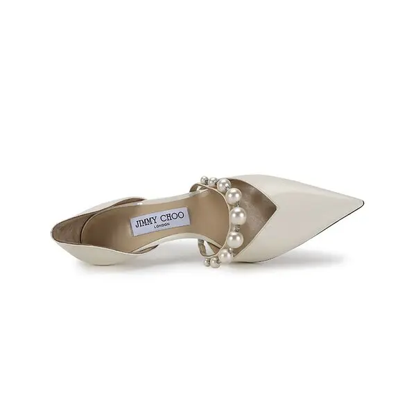 JIMMY CHOO Aurelie 65 Pearl Embellished Pointed High Heels