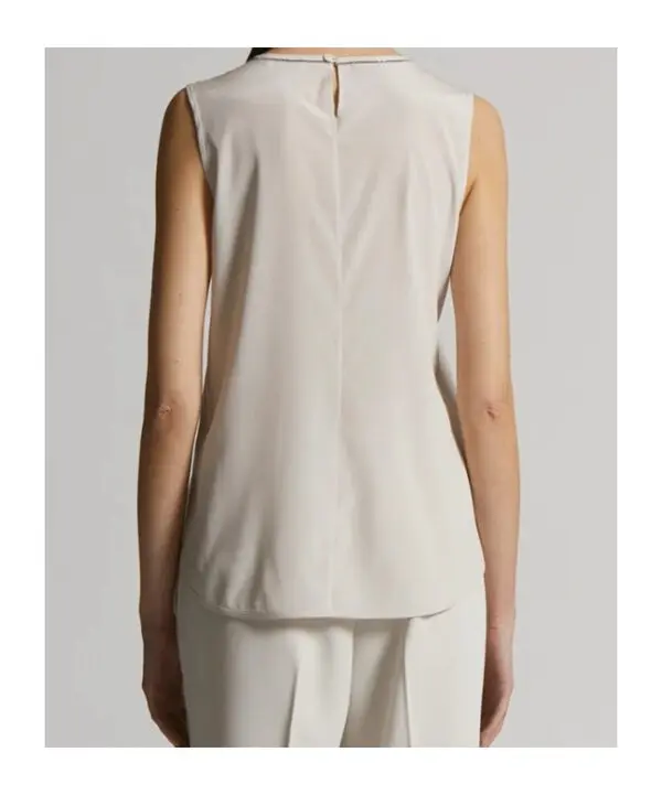 Peserico Embellished Sleeveless Top