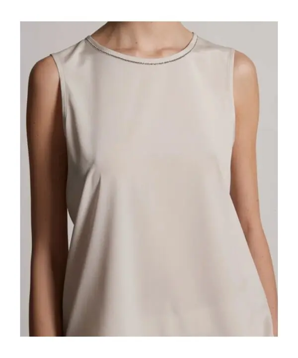 Peserico Embellished Sleeveless Top
