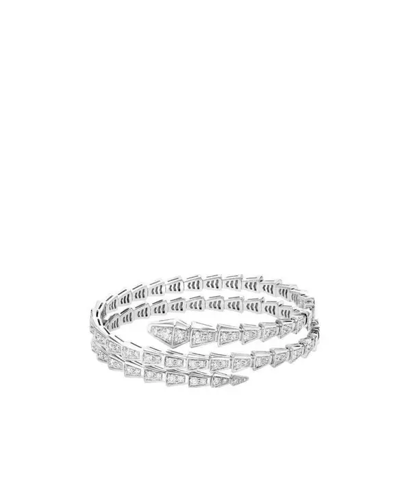 BVLGARI Double Circle Viper Bracelet - White