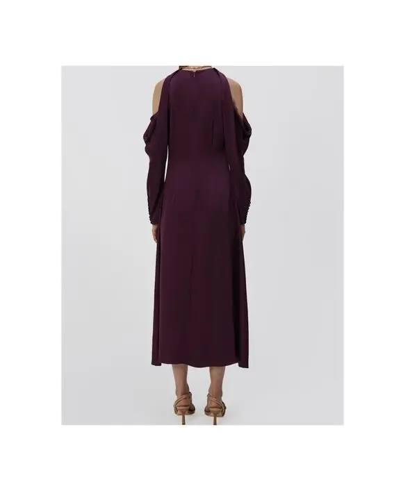 Simkhai Lovisa Cold-shoulder Midi Dress