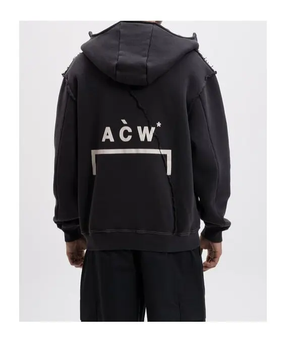 A-COLD-WALL* Half Zip Hoodie With Contrasting Panel