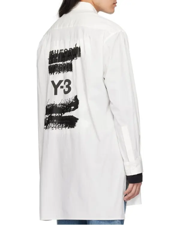 Y3 Graphic-printed Long Shirt