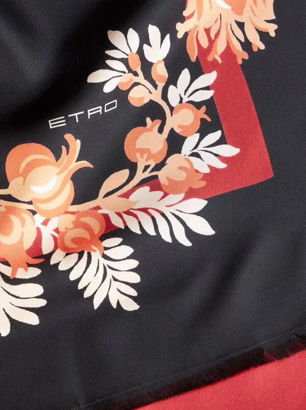 Etro Floral Printed Square Scarf