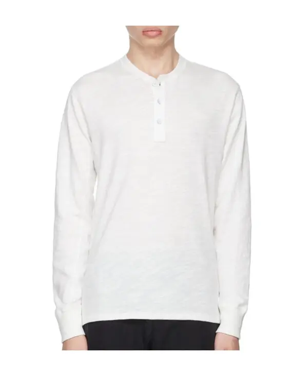 Rag & Bone Round Slit Collar Long-sleeved T-shirt