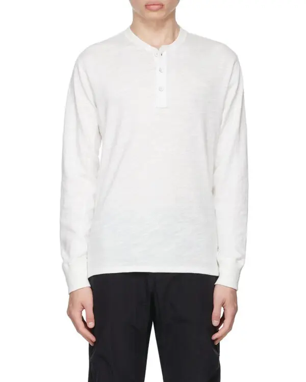 Rag & Bone Round Slit Collar Long-sleeved T-shirt
