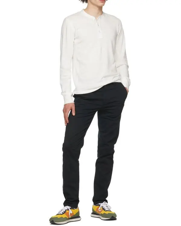 Rag & Bone Round Slit Collar Long-sleeved T-shirt - White