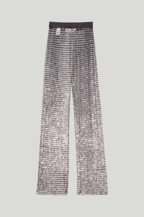ROTATE BY BIRGER CHRISTENSEN Crystal-embellished Trousers