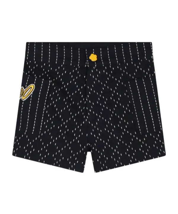 Kenzo Logo-appliqué Stitched Mini Shorts