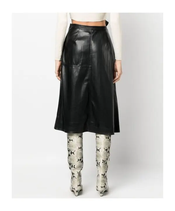 Simkhai Pleat-detail High-waist Skirt