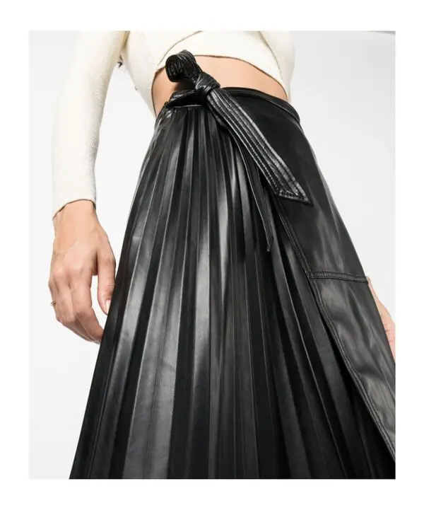 Simkhai Pleat-detail High-waist Skirt
