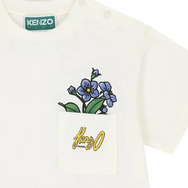 Kenzo Floral Print Organic Cotton T-shirt