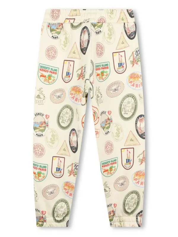 Kenzo All-over Print Cotton Jogging Trousers