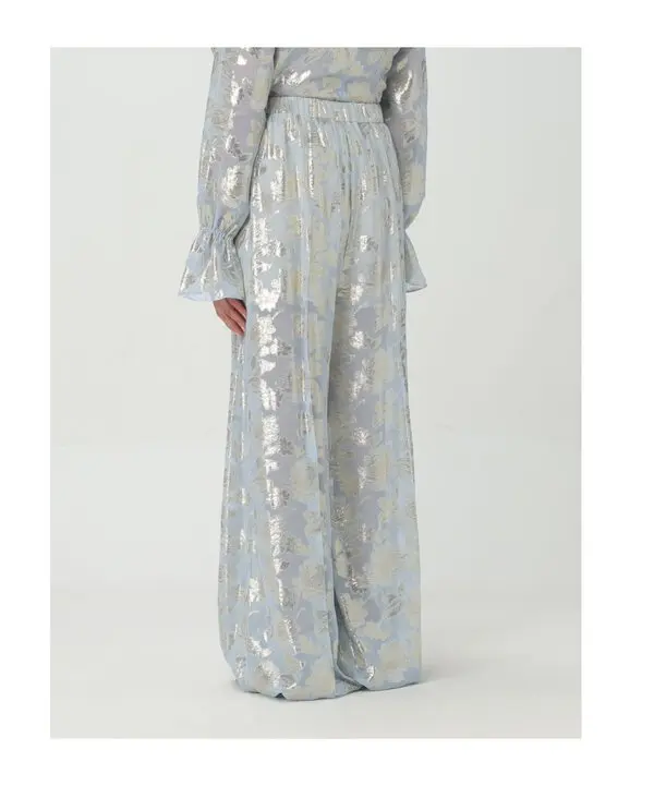 Nina Ricci Floral Jacquard Wide-leg Trousers