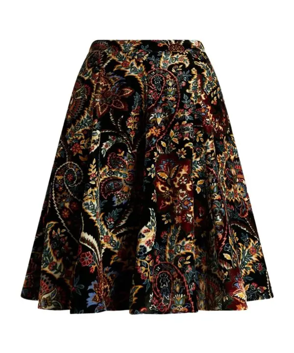 Etro Paisley Print Velvet Shirt