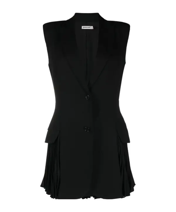 Simkhai Single-breasted Pleated Vest