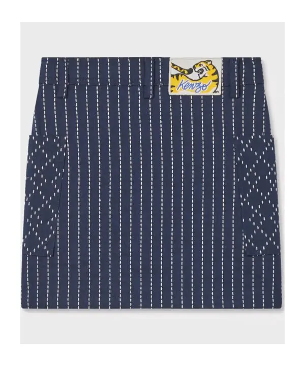 Kenzo Striped High-waist Skirt