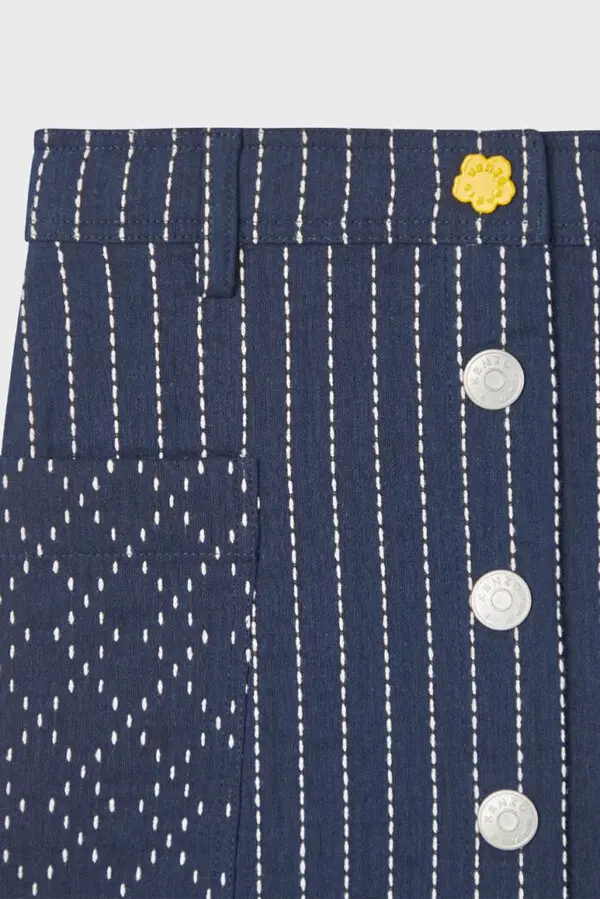 Kenzo Striped High-waist Skirt