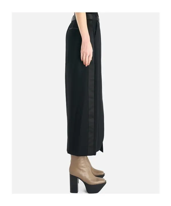 Simkhai Satin-belt Wrap Midi Skirt