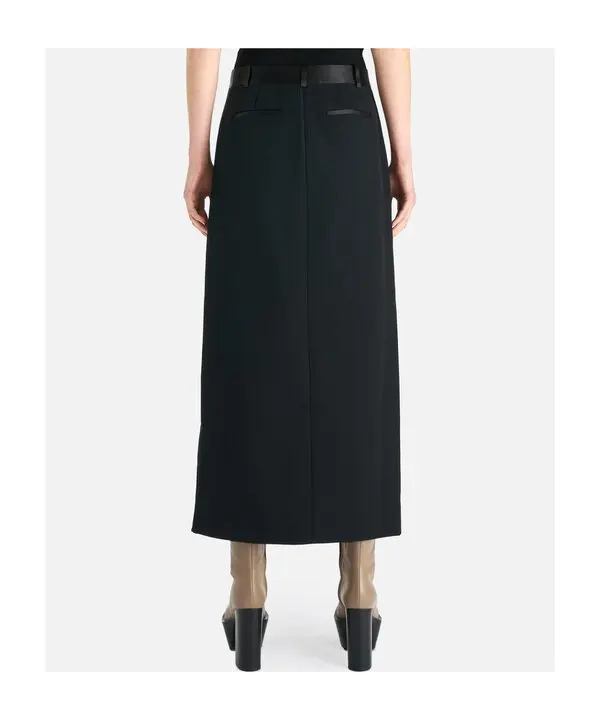 Simkhai Satin-belt Wrap Midi Skirt