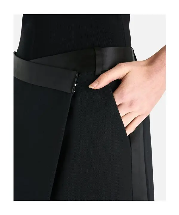 Simkhai Satin-belt Wrap Midi Skirt