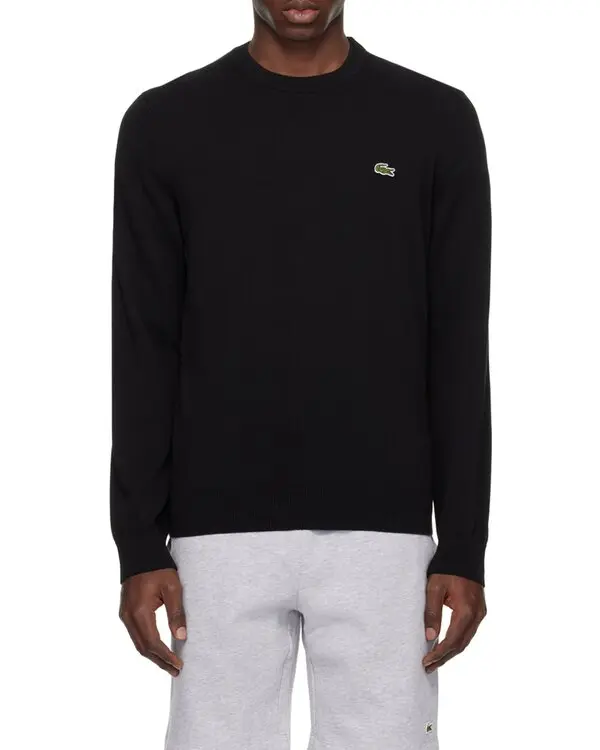 Lacoste Logo Patch Crewneck Knitted Jumper