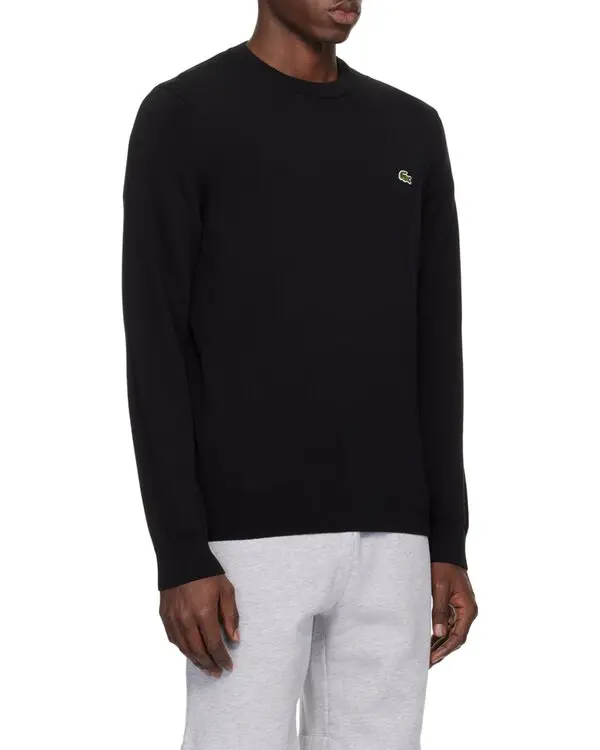Lacoste Logo Patch Crewneck Knitted Jumper