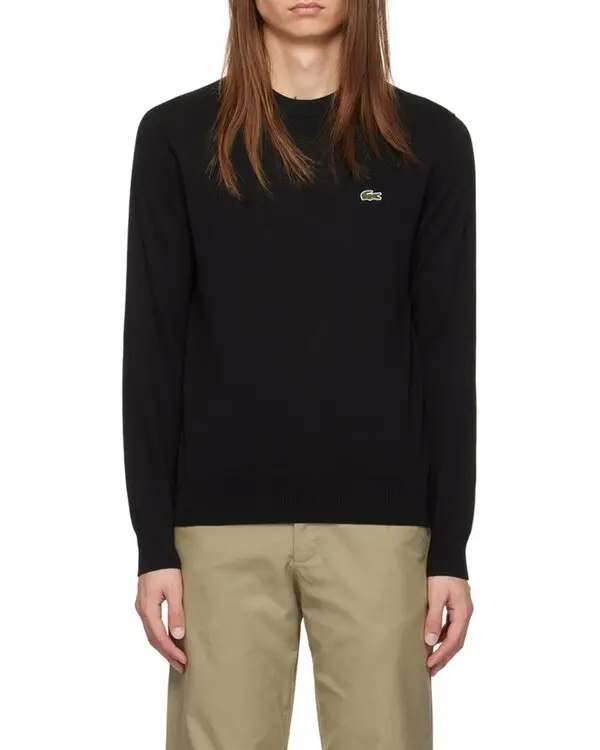Lacoste Logo Patch Crewneck Knitted Jumper