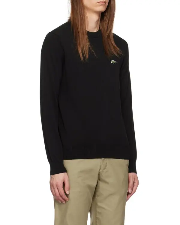Lacoste Logo Patch Crewneck Knitted Jumper