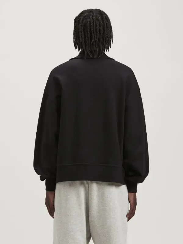 Palm Angels Logo-embroidered Half-zip Sweatshirt