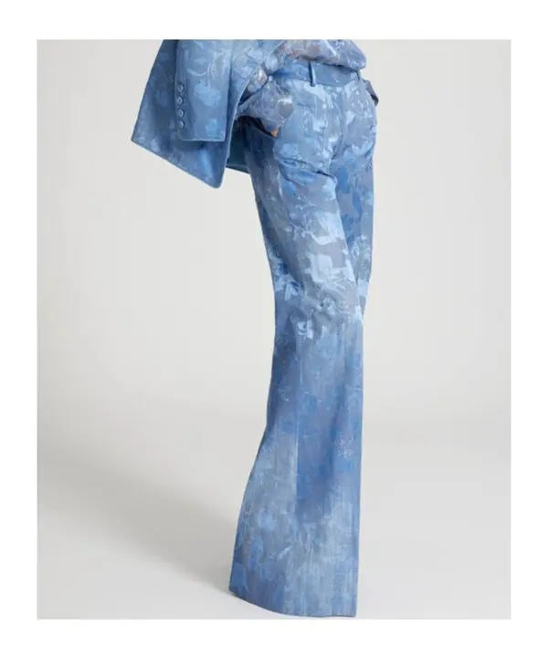 Ermanno Scervino Floral Motif Palazzo Trousers