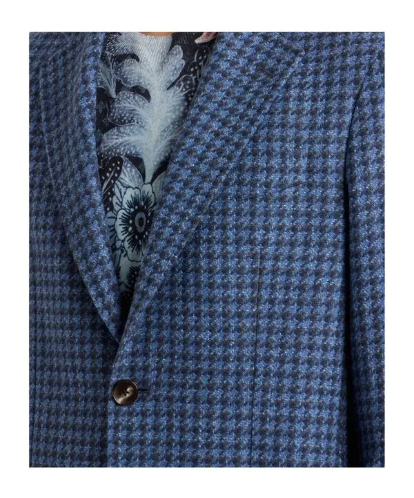 Etro Wool-blend Houndstooth Jacket