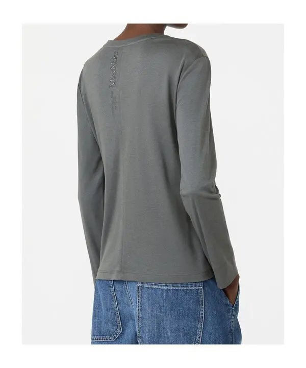 Max Mara Crew Neck Long-sleeve Top
