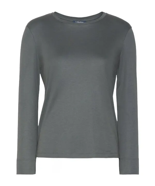Max Mara Fumetto Long Sleeve T-shirt - Dark Grey