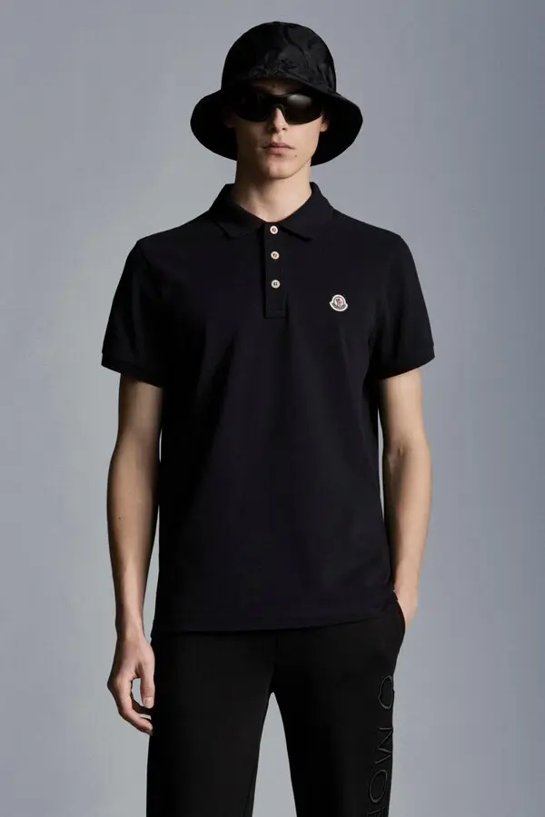 Moncler Logo Patch Short Sleeved Polo Shirt