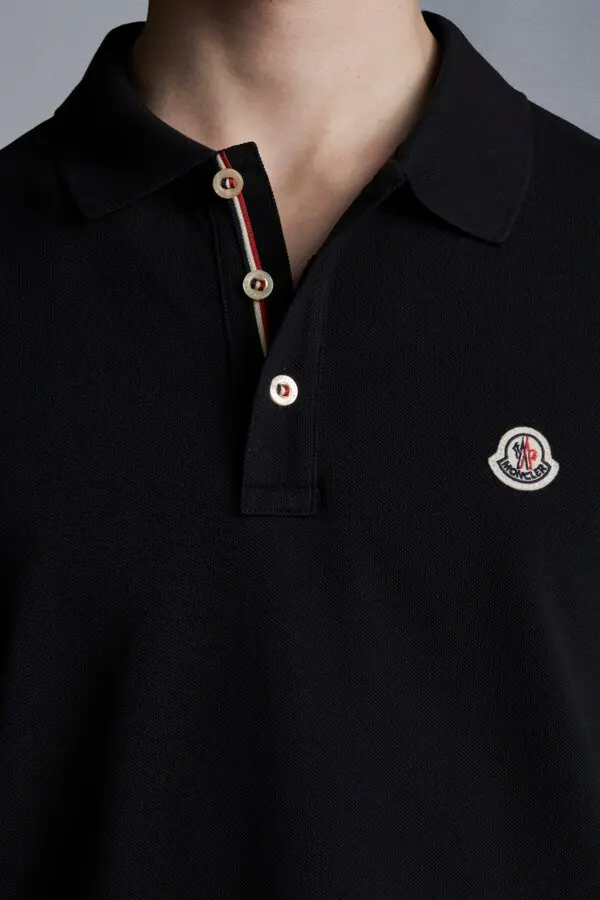Moncler Logo Patch Short Sleeved Polo Shirt